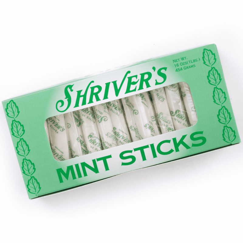 White Mint Sticks 1 lb. Box – Shriver's